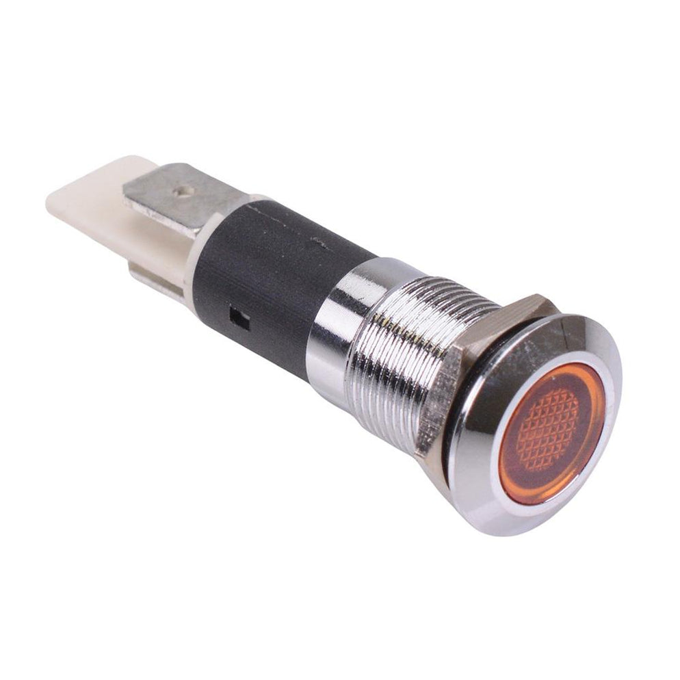 Amber LED 12mm Flat Panel Indicator 220V — Switch Electronics | Your ...