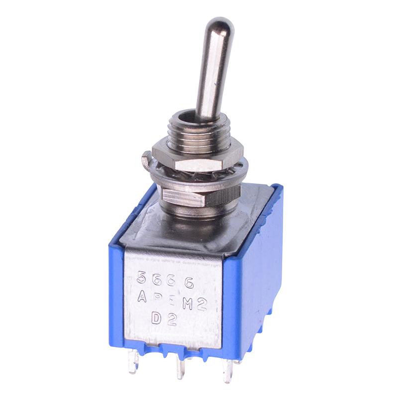 5666A On-On 6.35mm Miniature Toggle Switch 4PDT 4A 30VDC APEM — Switch Electronics | Your One ...