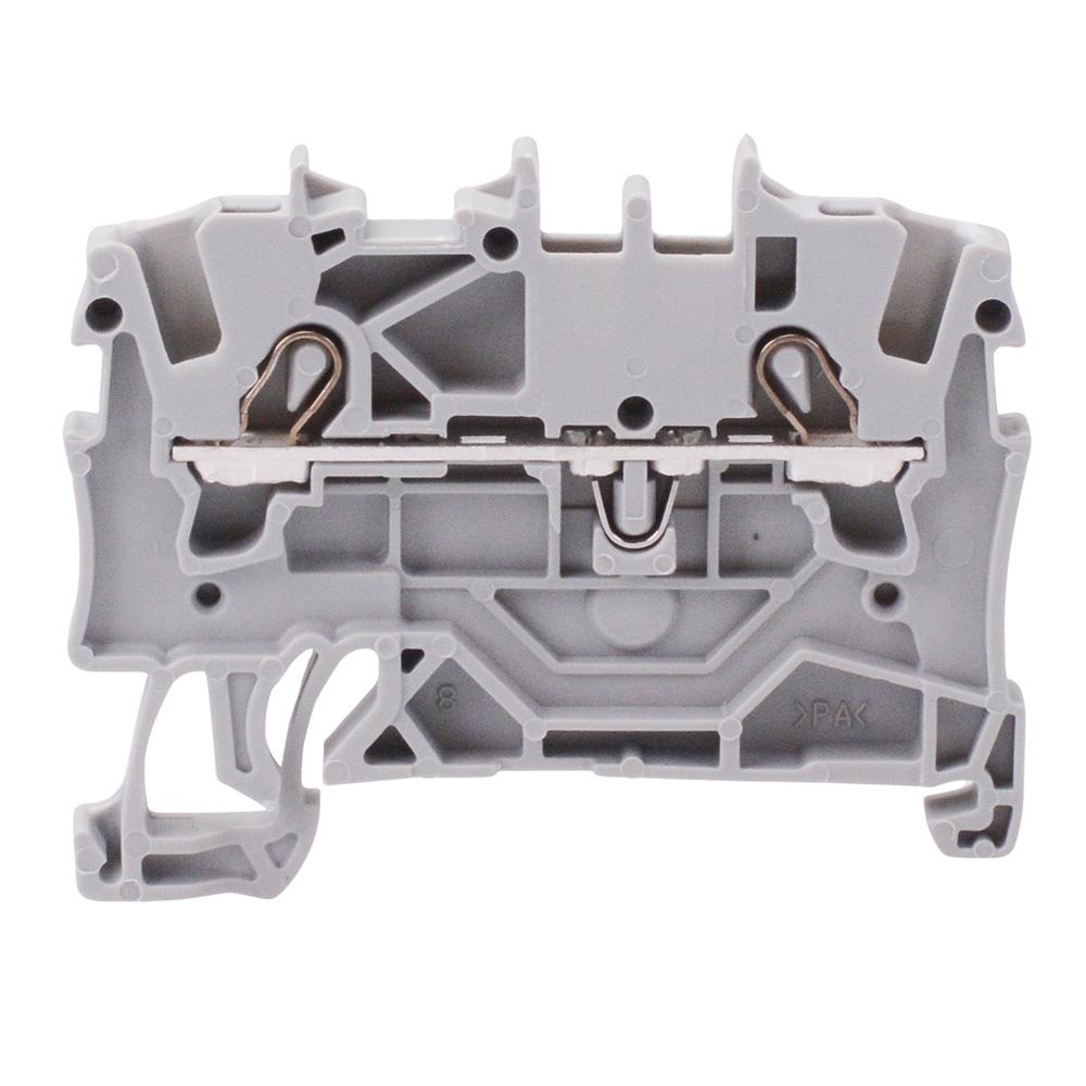 2001-1201 WAGO Grey 2-Way DIN Rail Mount Terminal Block 2.5mm² 17.5A ...