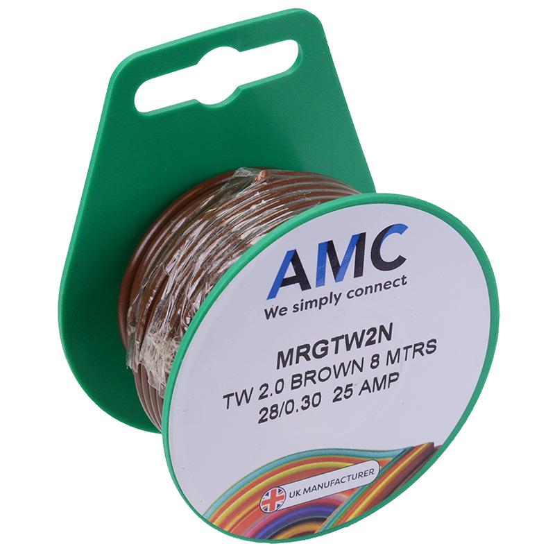 Brown 2mm² Thin Wall 25A Cable Mini Reel 8M — Switch Electronics | Your ...