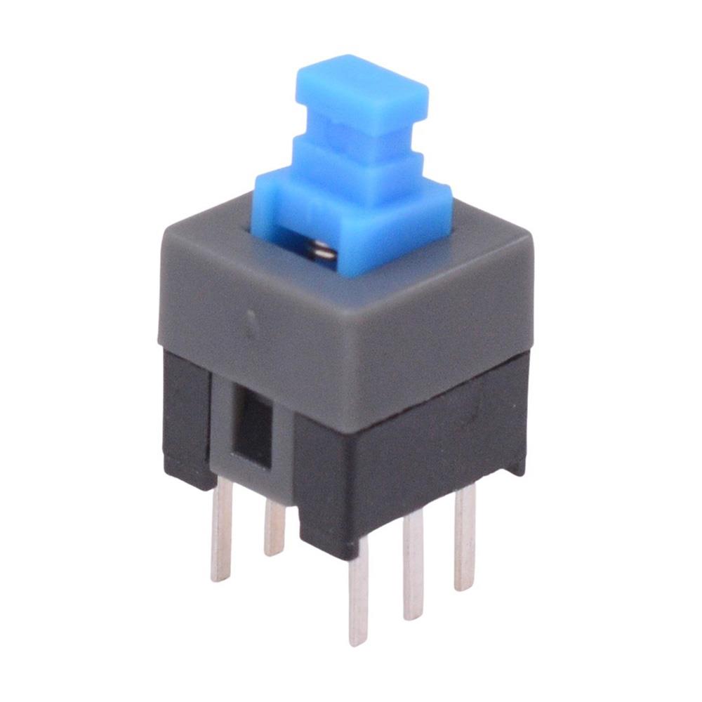 Latching 7x7mm PCB Push Button Switch DPDT 100mA 30VDC — Switch ...