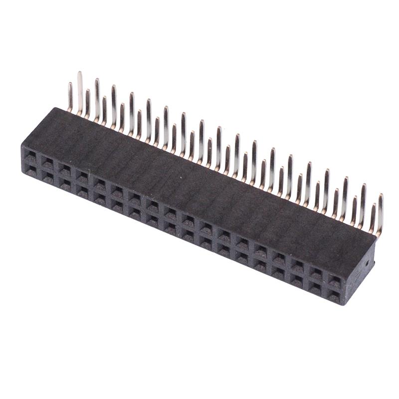 36-Way Double Row Right Angle PCB Socket 2.54mm — Switch Electronics ...
