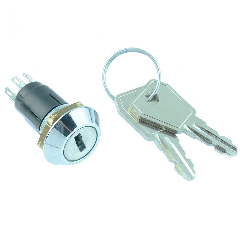 SRL-5-M-S-2 On-On Keylock Key Switch DPDT 1A 125V — Switch Electronics ...