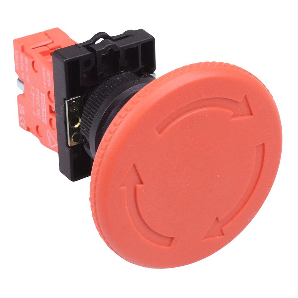 Techna PtecMushT60 60mm Emergency Stop Button Switch Plastic 10A 1NC — Switch Electronics | Your ...