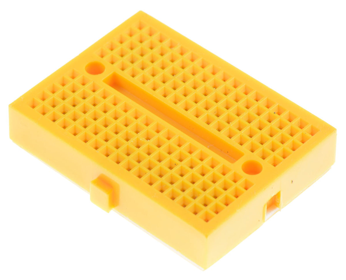 Yellow 170-Point Solderless Breadboard — Switch Electronics | Your One ...