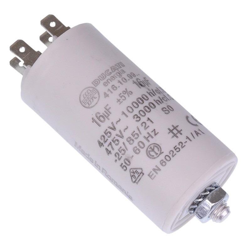 16uF Motor Run Capacitor Metallised Polypropylene 450V — Switch ...