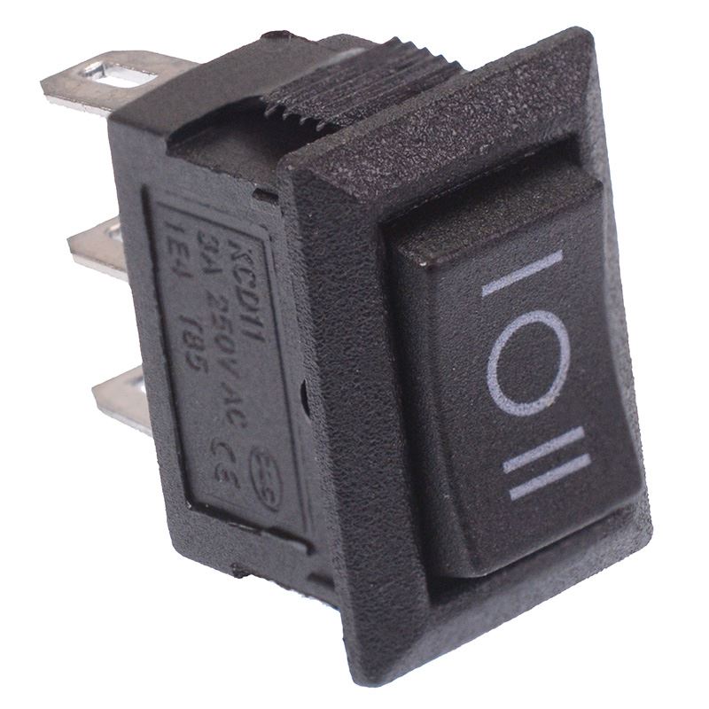 Miniature On-Off-On Rectangle Rocker Switch SPDT — Switch Electronics ...