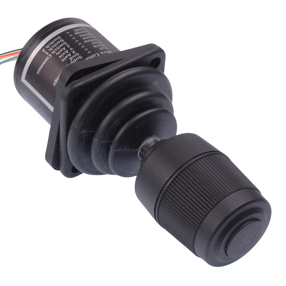 HFX44R10 APEM 3 Axis + Pushbutton Fingertip Hall Effect Joystick — Switch Electronics | Your One ...