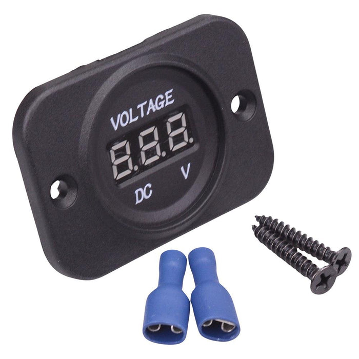5-30V Voltmeter with Front Mounting Panel 12V/24V — Switch Electronics ...