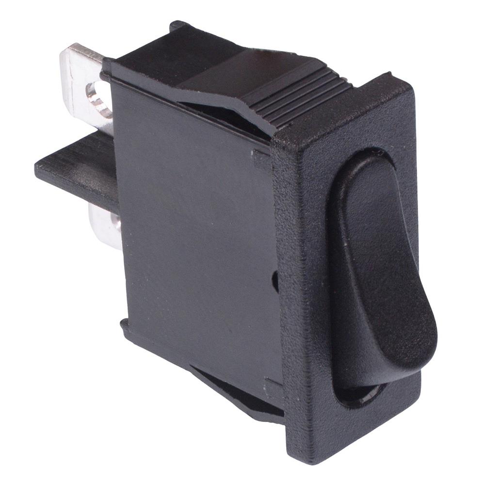 Black On-Off Slim Rocker Switch 19.3 x 6.7mm SPST 10A — Switch ...