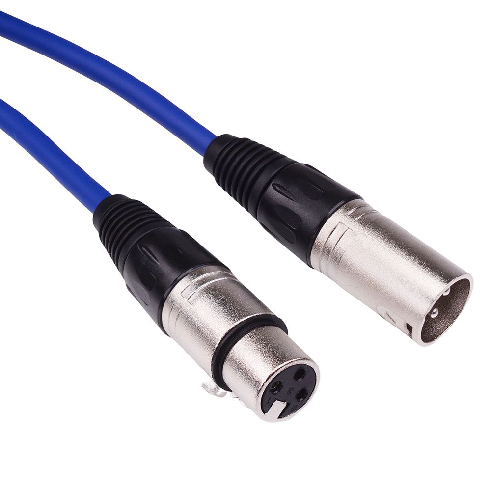 Blue 3M XLR Male to Female Microphone Lead — Switch Electronics | Your ...